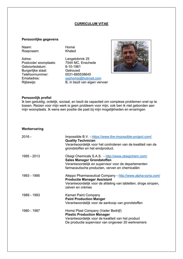 my cv nederland | PDF