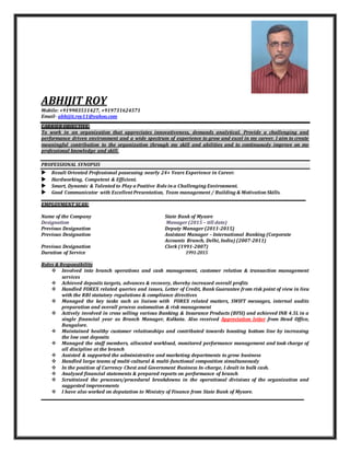 abhijit roy cv-2015 | DOCX
