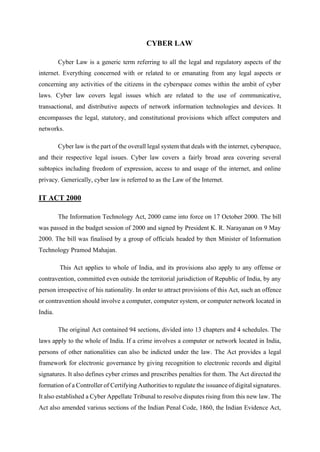 CYBERLAW & IT ACT | PDF