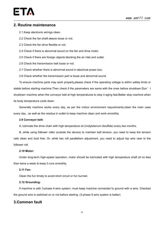 Reflow Oven for SMT line E8 | PDF
