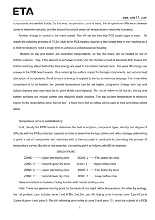 Reflow Oven for SMT line E8 | PDF