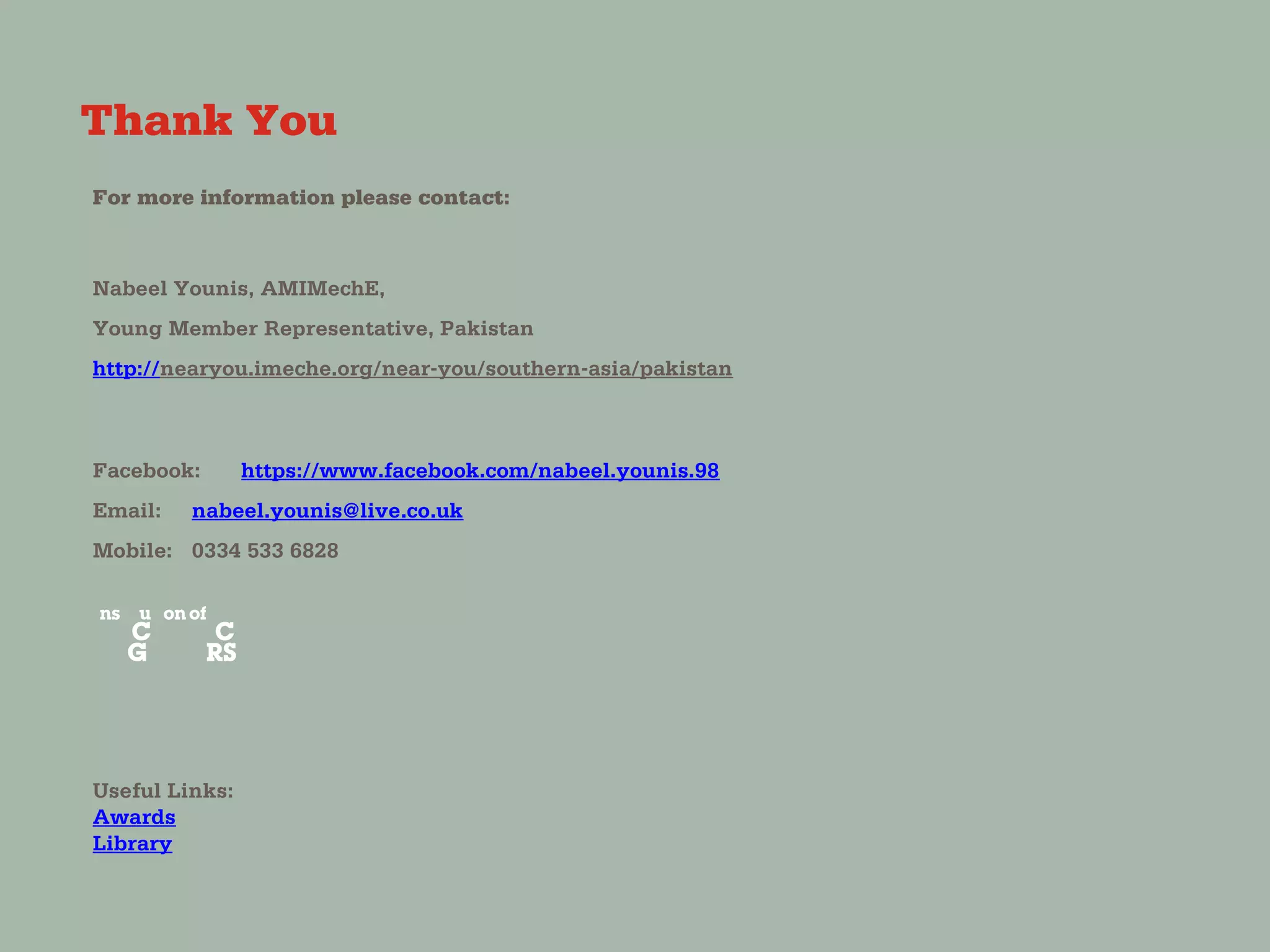 IMechE- YM Membership Presentation | PPT