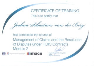 150611 JSvdB FIDIC Module 2 | PDF