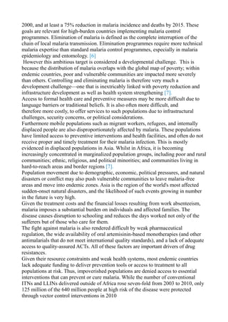 malaria write up 2b | PDF | Infectious Diseases | Diseases and Conditions