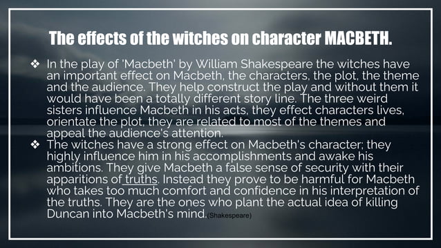 How does the Witches affect Macbeth ? paper_101.pptx