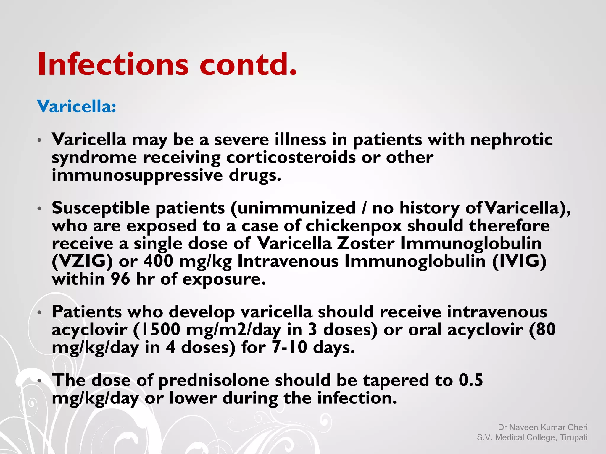 Management Of Nephrotic Syndrome | PDF