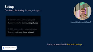 Flutter Roadshow 2024 - Homescreen Widgets - Rohan Joshi.pdf