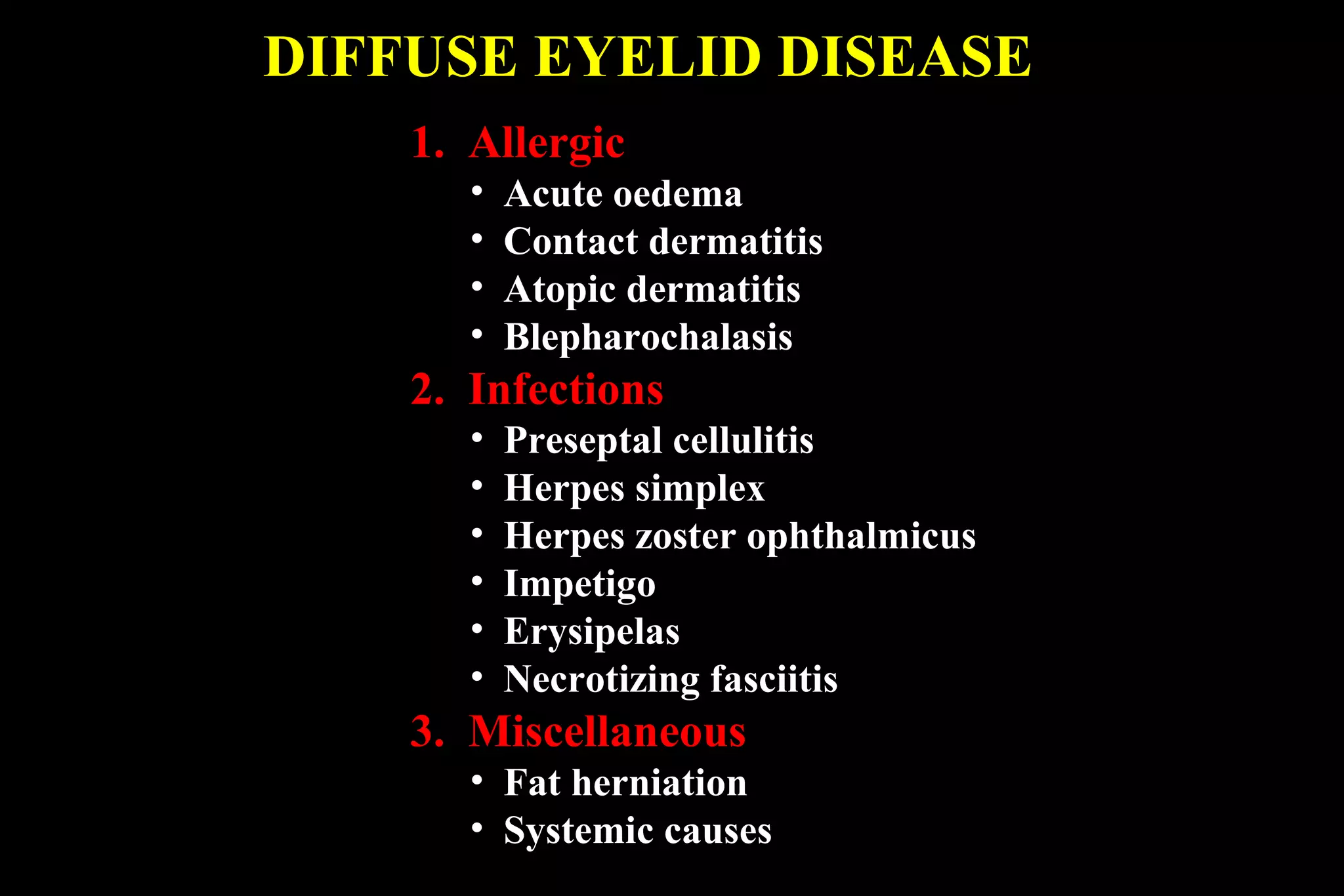 03 diffuse eyelid diseases | PPT
