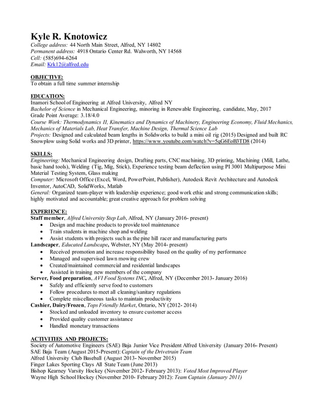 Kyle's Resume | PDF