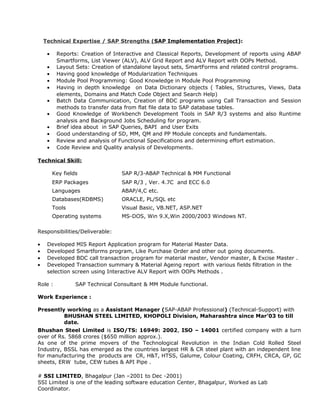 Ajay-ABAP-Resume | PDF