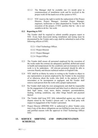 Contract Agreement - Longhaul Backbone Project | PDF