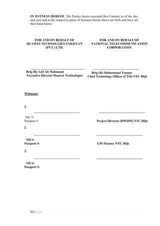Contract Agreement - Longhaul Backbone Project | PDF