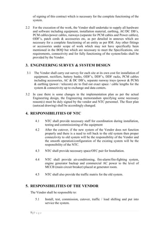 Contract Agreement - Longhaul Backbone Project | PDF