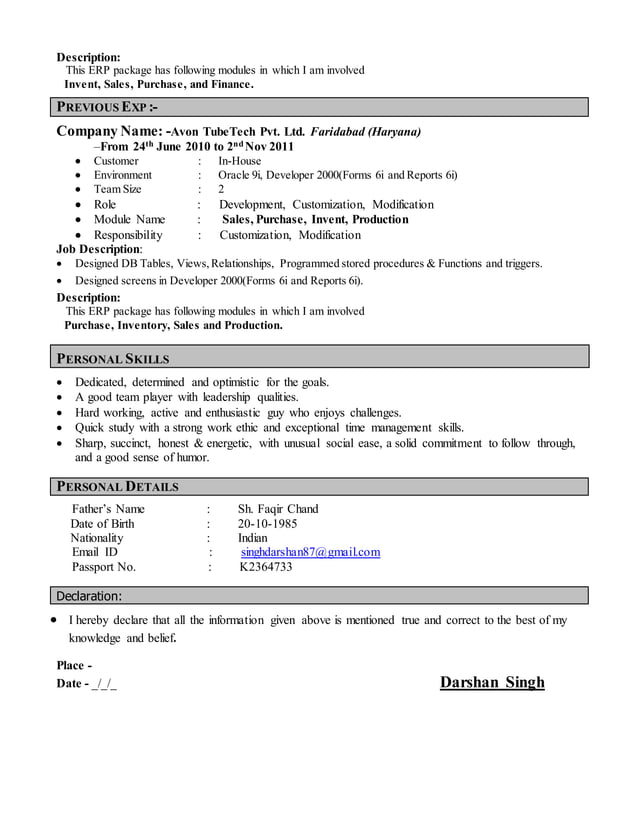 Darshan_Resume | PDF