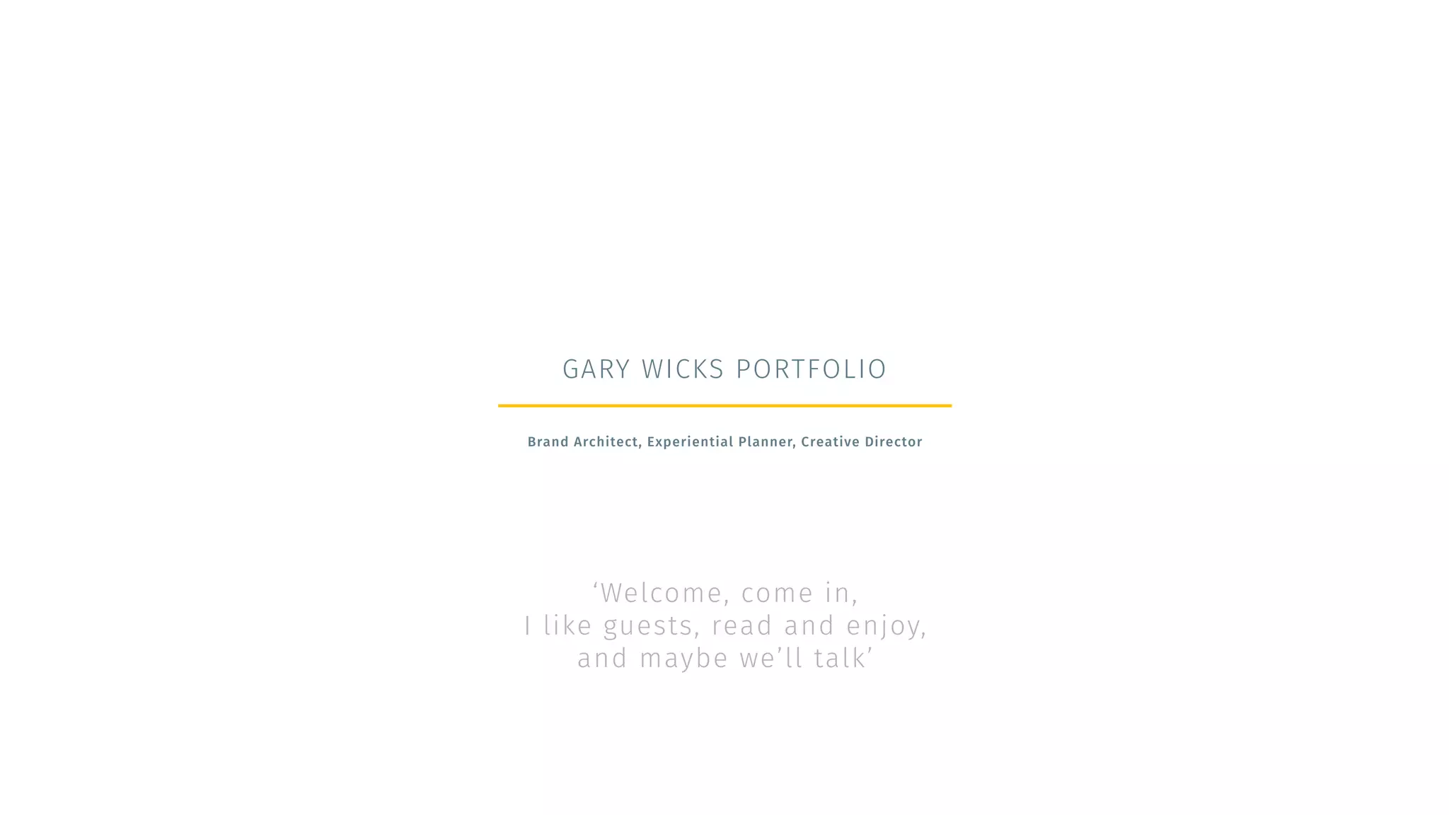 GaryWicks_Portfolio final pdf | PPT