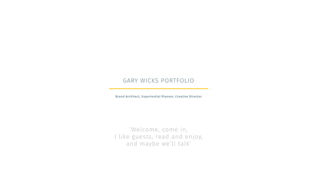 GaryWicks_Portfolio final pdf | PPT
