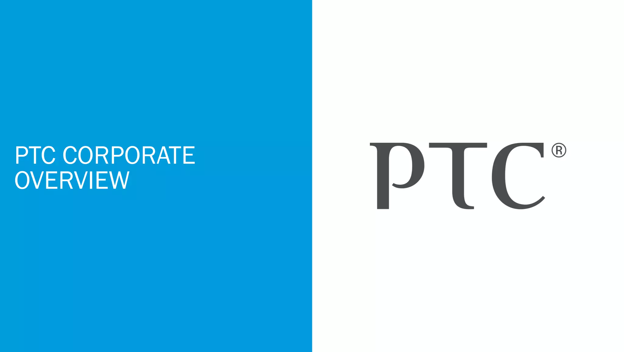 PTC Corporate Overview | PPT