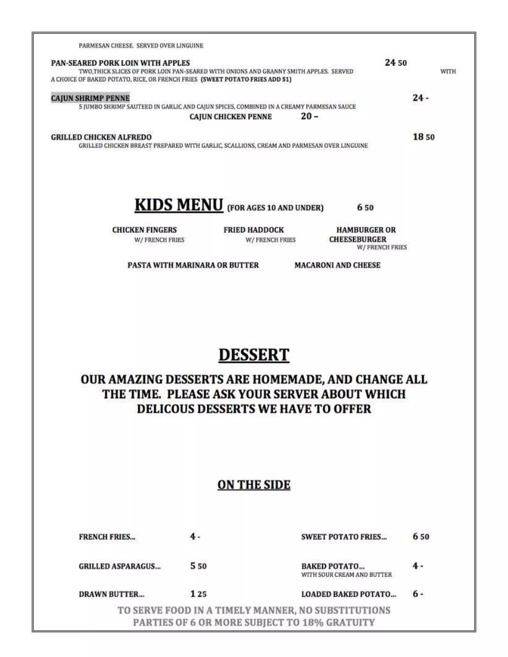 menu myst | DOCX