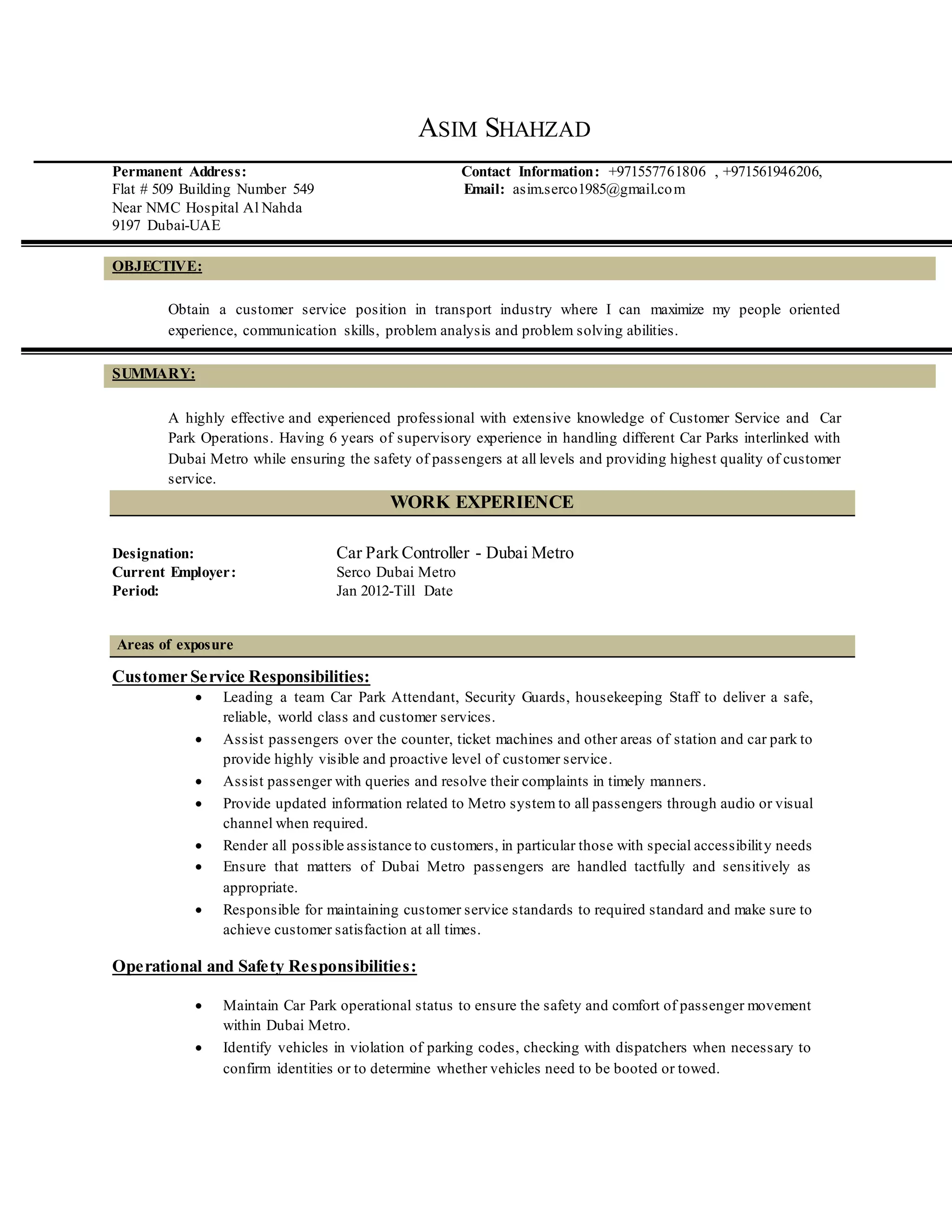 Asim CV KSA | PDF