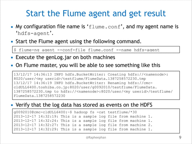 Apache Flume and its use case in Manufacturing | PPT