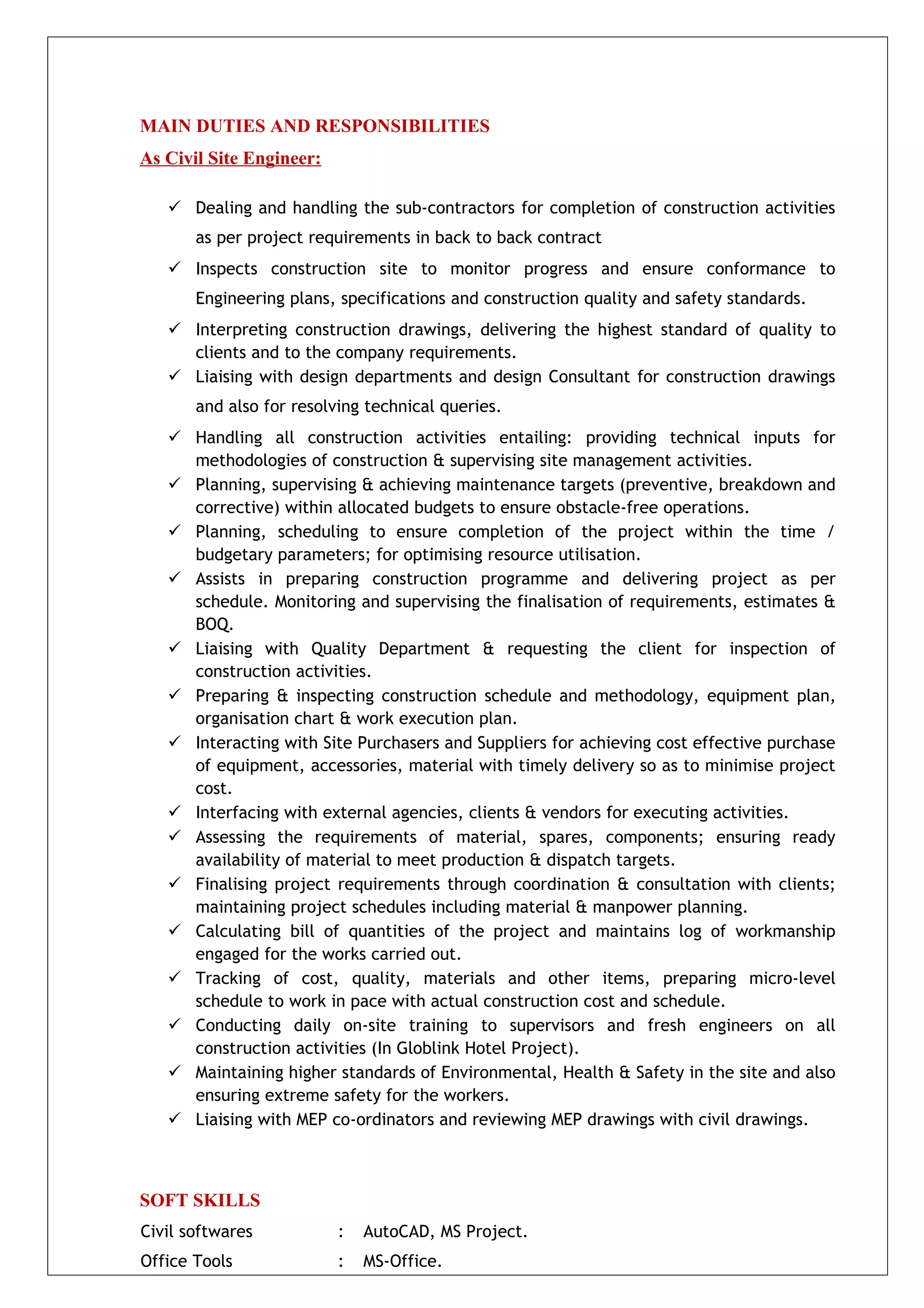 pradeesh resume | PDF