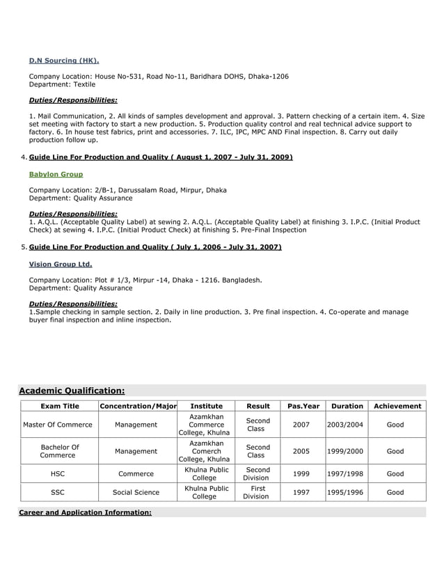 Md.Arif_Islam_CV(3) | PDF