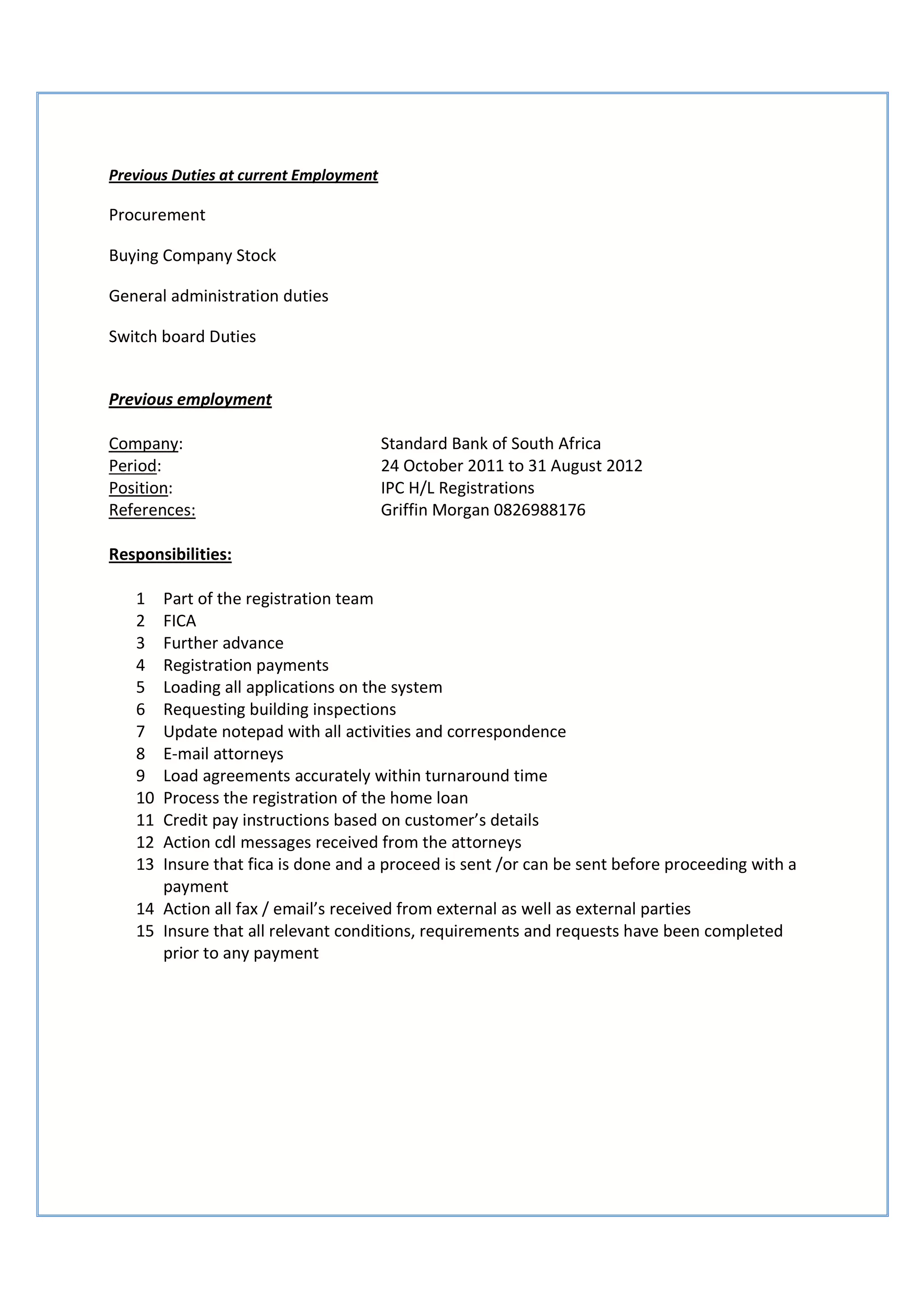 Updated cv brendan moses | PDF