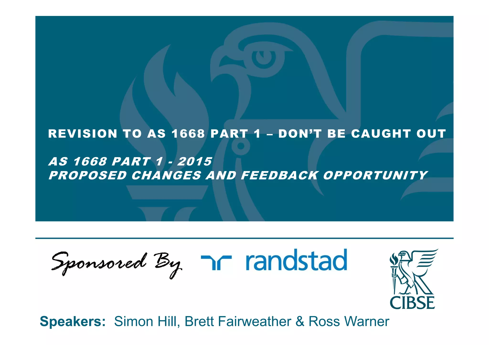 150519 AS1668 Part 1 Presentation | PDF