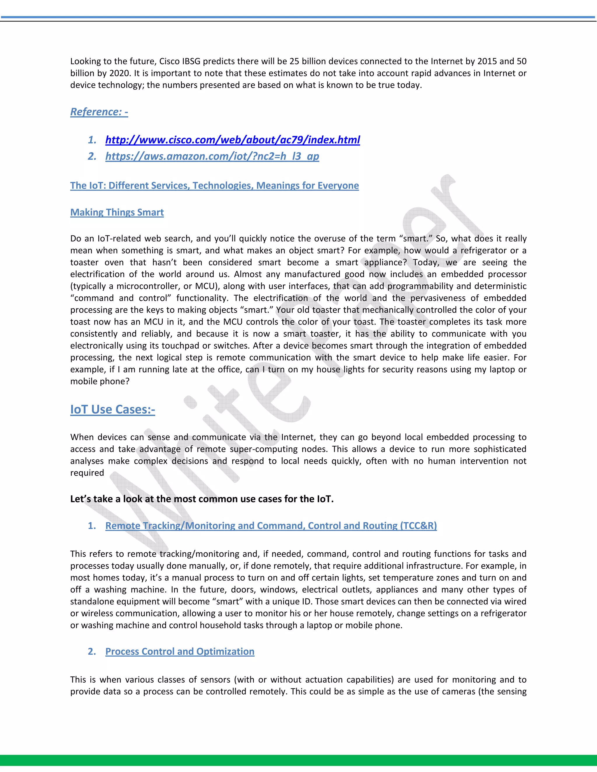 IoT White Paper | PDF