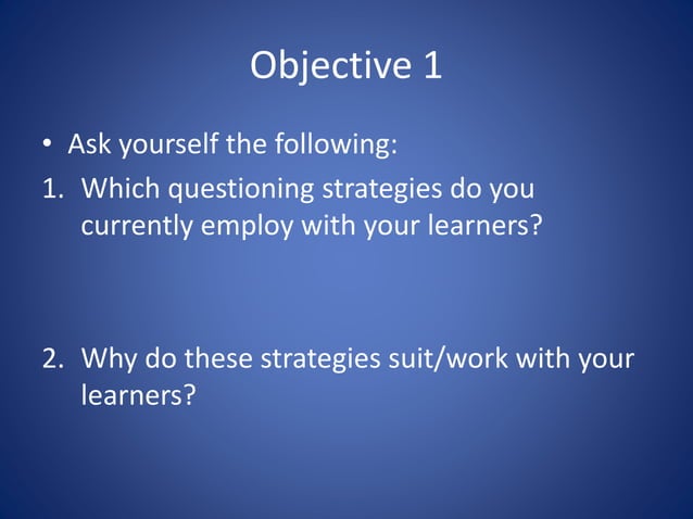 Questioning Techniques | PPTX | Educational Assessment | Education