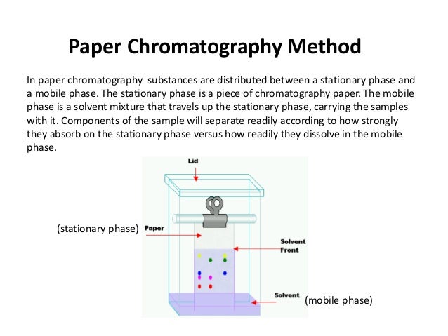 Paper Chromatography Stationary Phase