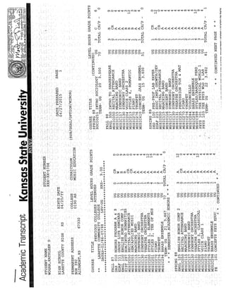 TranscriptKSU | PDF