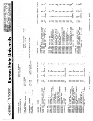 TranscriptKSU | PDF
