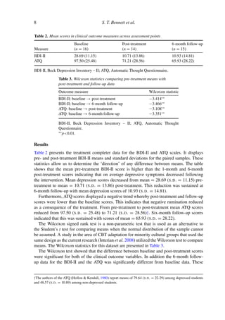Bennett et al 2014 The CBT | PDF | Mental Health | Diseases and Conditions