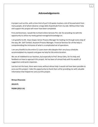 Internship Final Report_eClerx | PDF