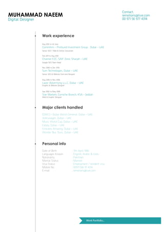 Naeem CV 2015 | PDF | Technology & Computing