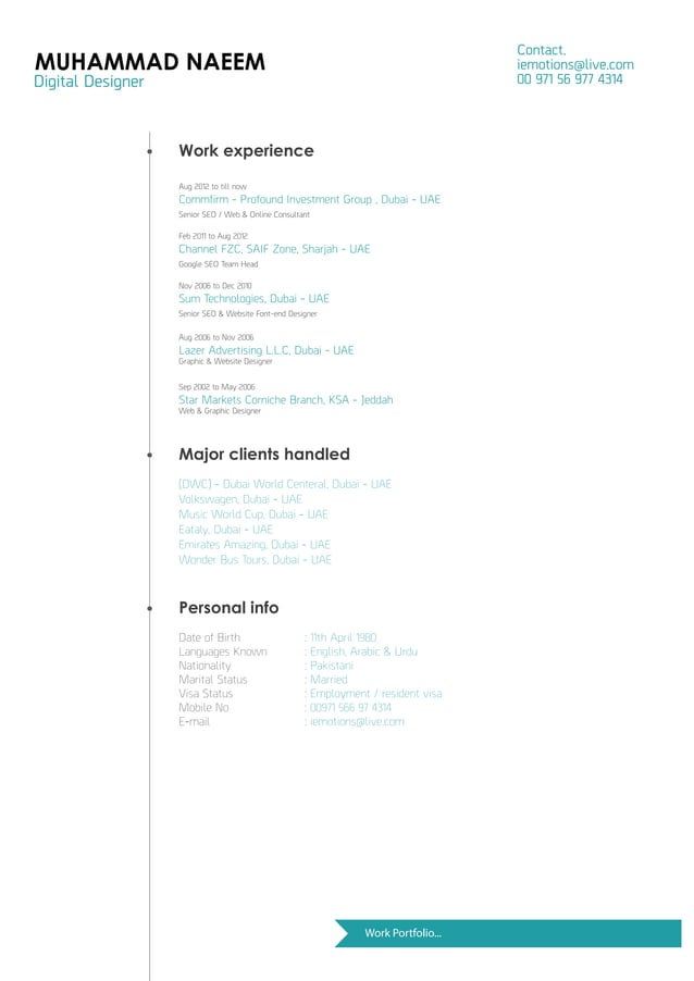 Naeem CV 2015 | PDF | Technology & Computing