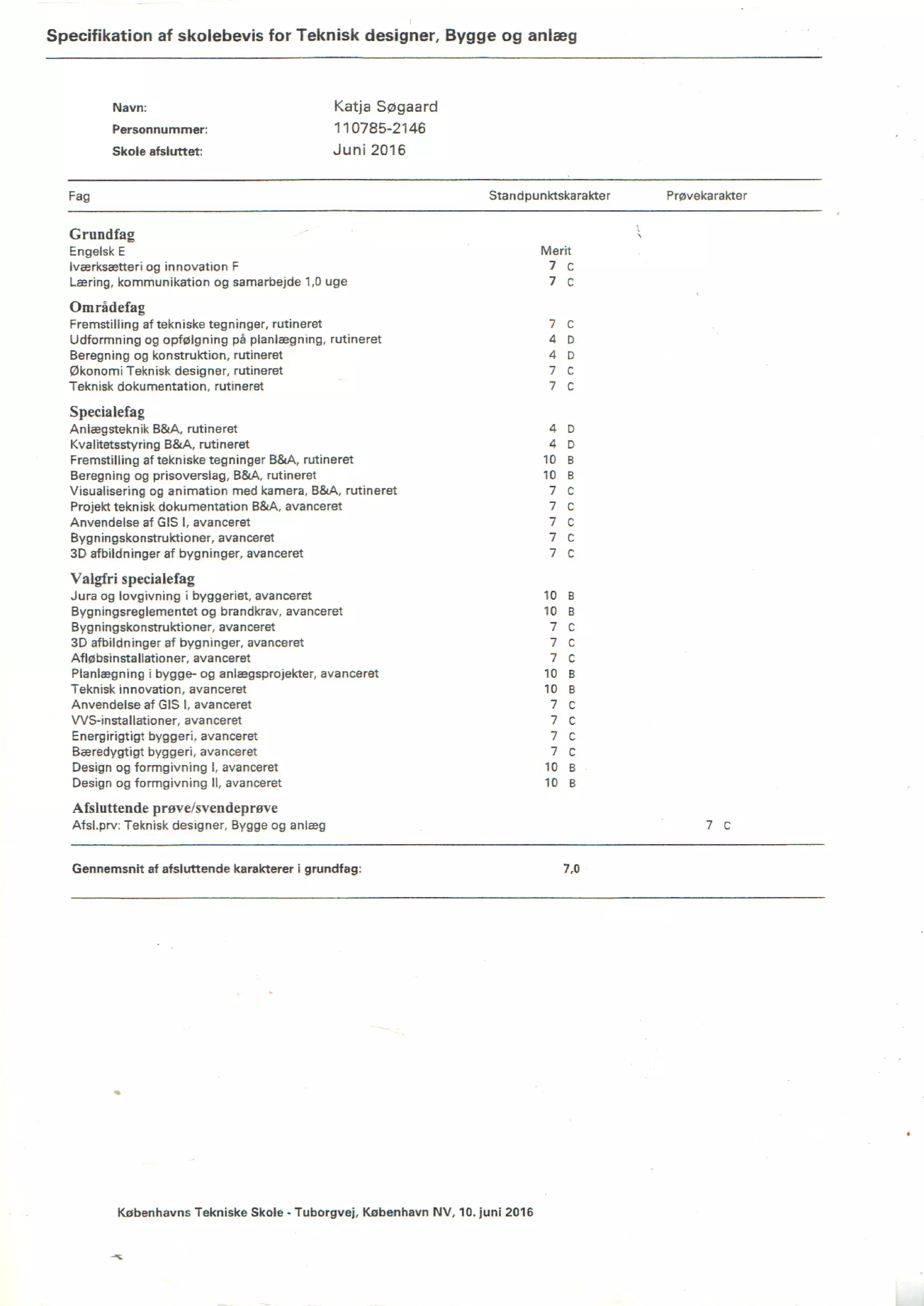 eksamensbevis nextkbh | PDF