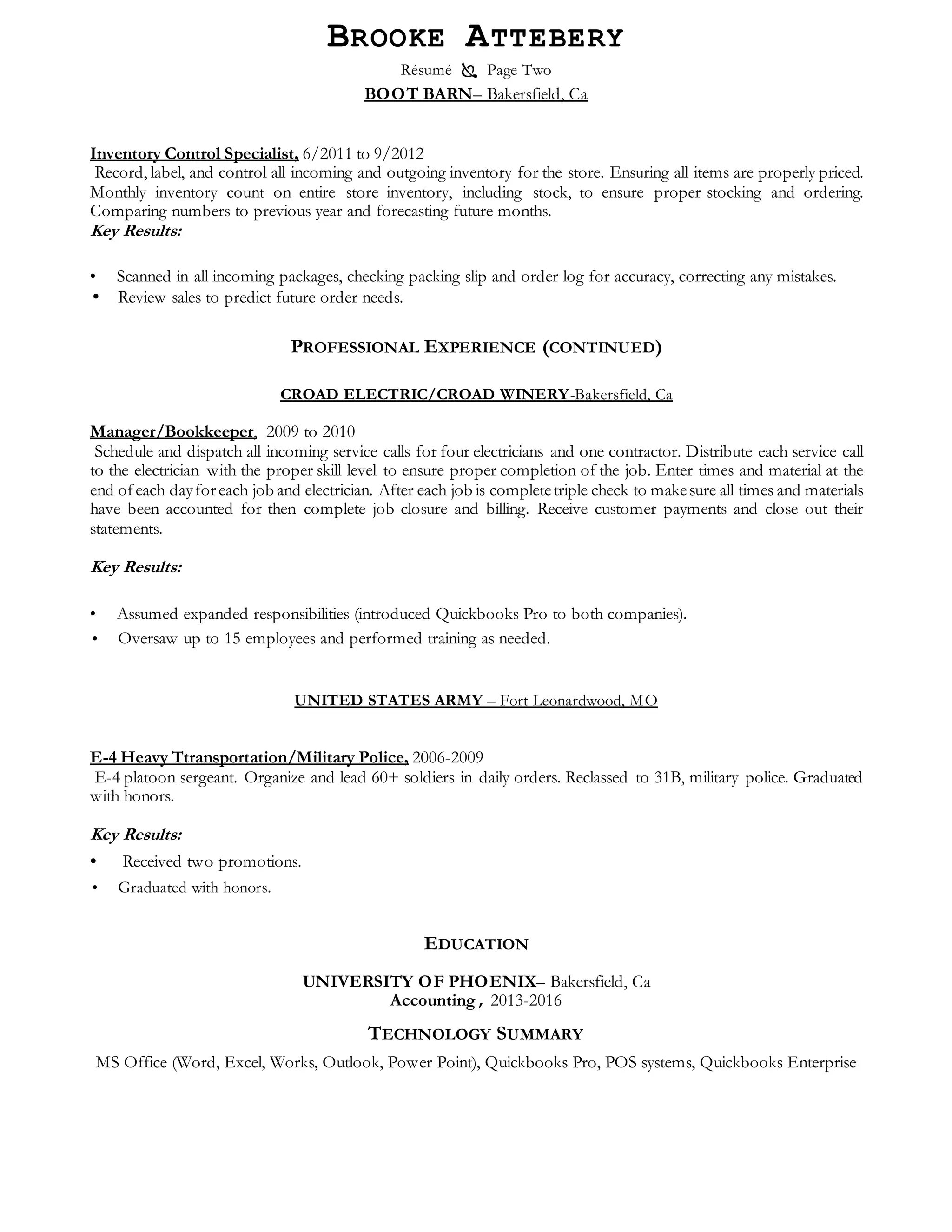 Brooke resume pdf | DOCX