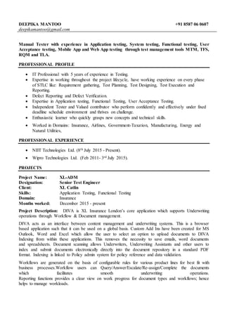 Deepika_Sr. Tester(QA) | PDF