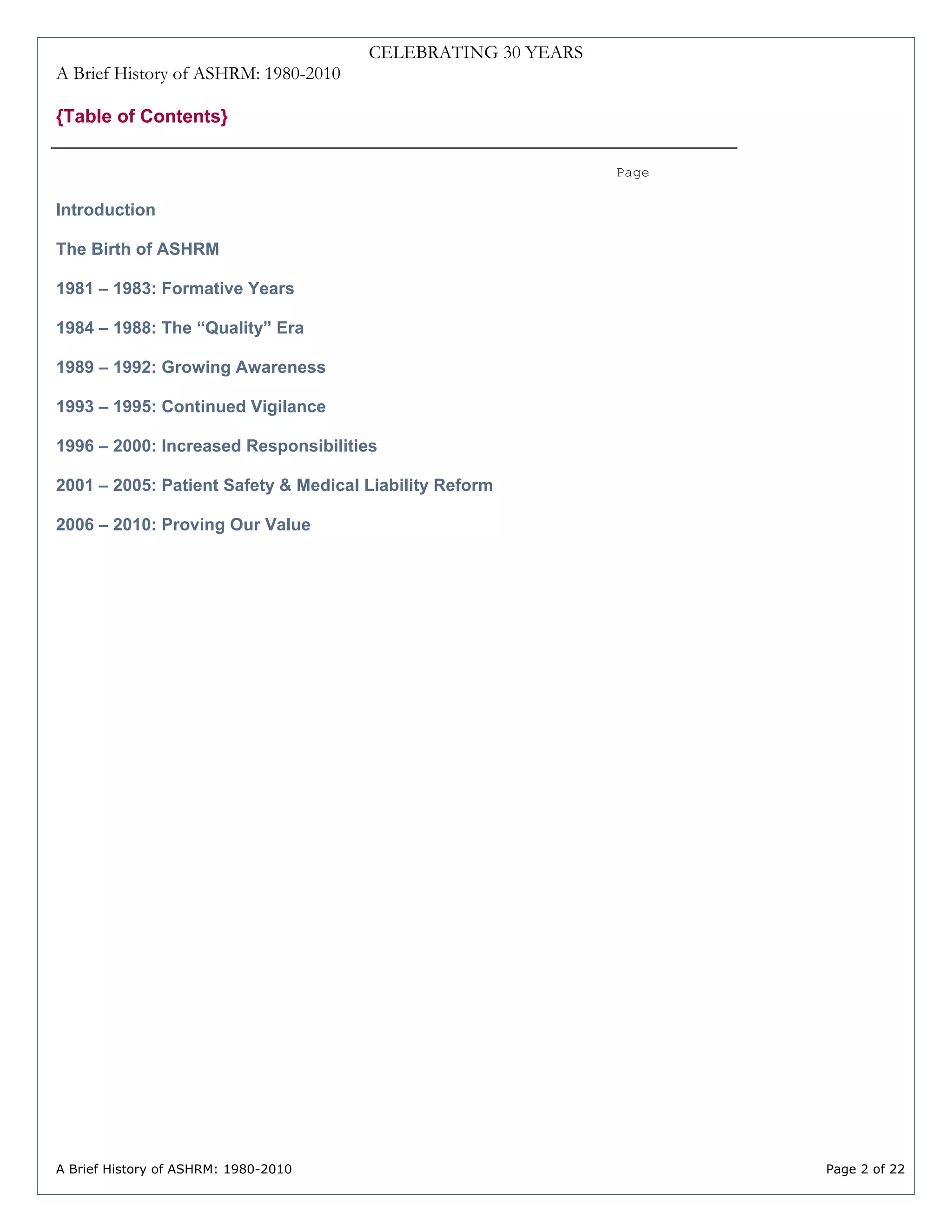 A_Brief_History_of_ASHRM | PDF