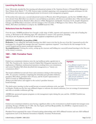 A_Brief_History_of_ASHRM | PDF