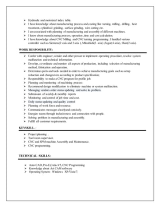 Tool Room Incharge | PDF