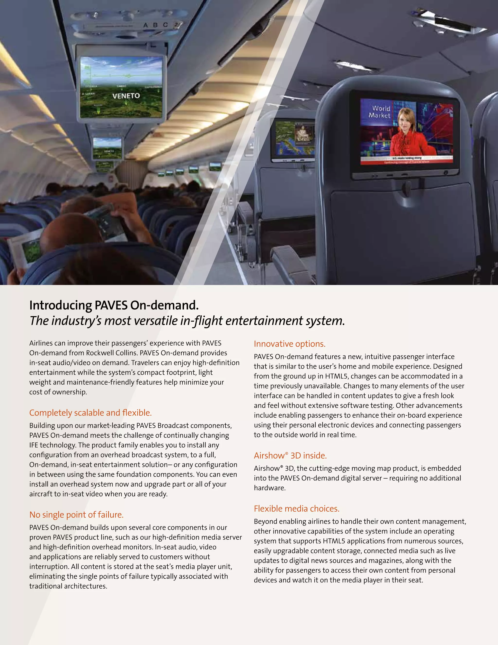 PAVES On-demand in flight information system | PDF