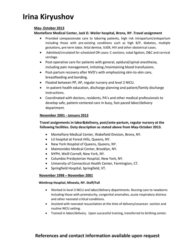 Irina Resume | PDF