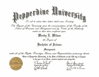 Pepperdine Degree | PDF