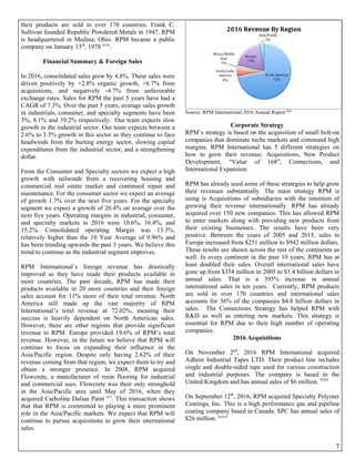 RPM International Report | PDF | Business Accounting & Finance | Business