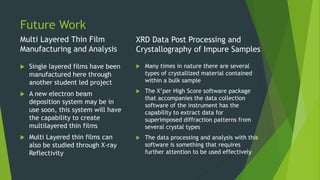 Qualification of Phillips X’pert MPD Diffractometer for XRD | PPTX