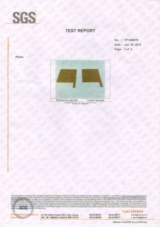 SGS-Acetic Acid Salt Spray Test | PDF