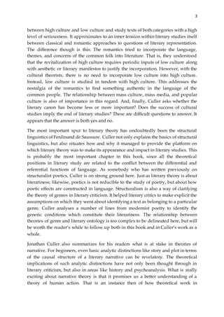 Jonathan Culler on Literary Theory | DOCX